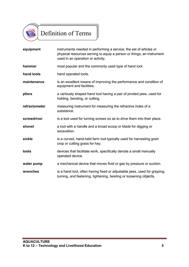 K to 12 Aquaculture Learning Module | PDF