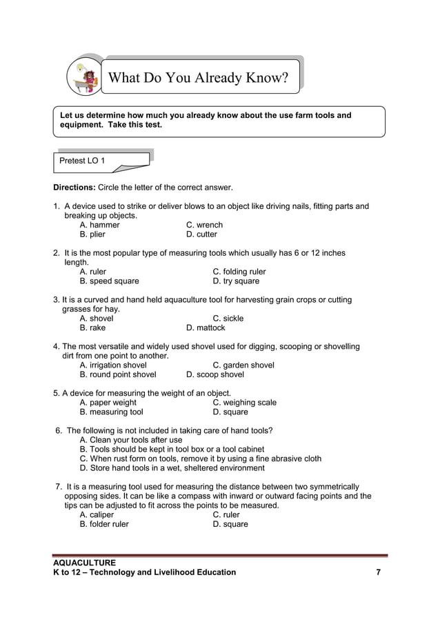 K to 12 Aquaculture Learning Module | PDF