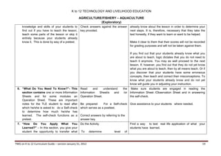 K to 12 aquaculture teacher's guide | PDF