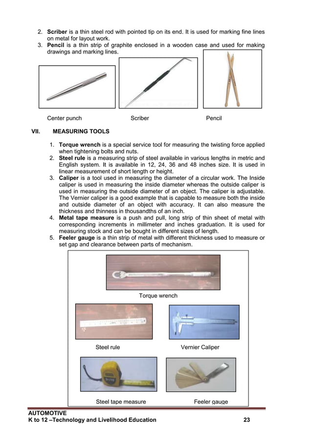K to 12 automotive learning module | PDF | Automotive Industry | Industries