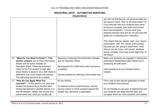 K to 12 automotive teachers guide | PDF