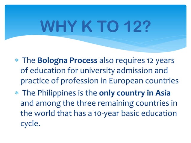 K to 12 Basic Education Curriculum | PDF