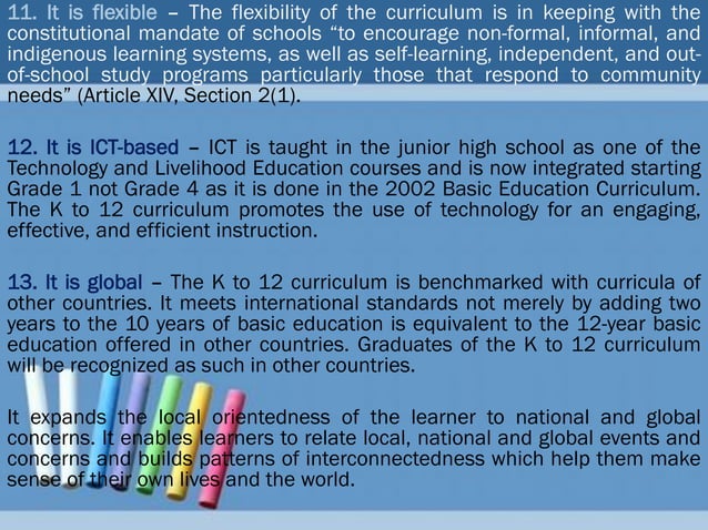 Pdf The K To 12 Curriculum The K To 12 Philippine Basic Education ...