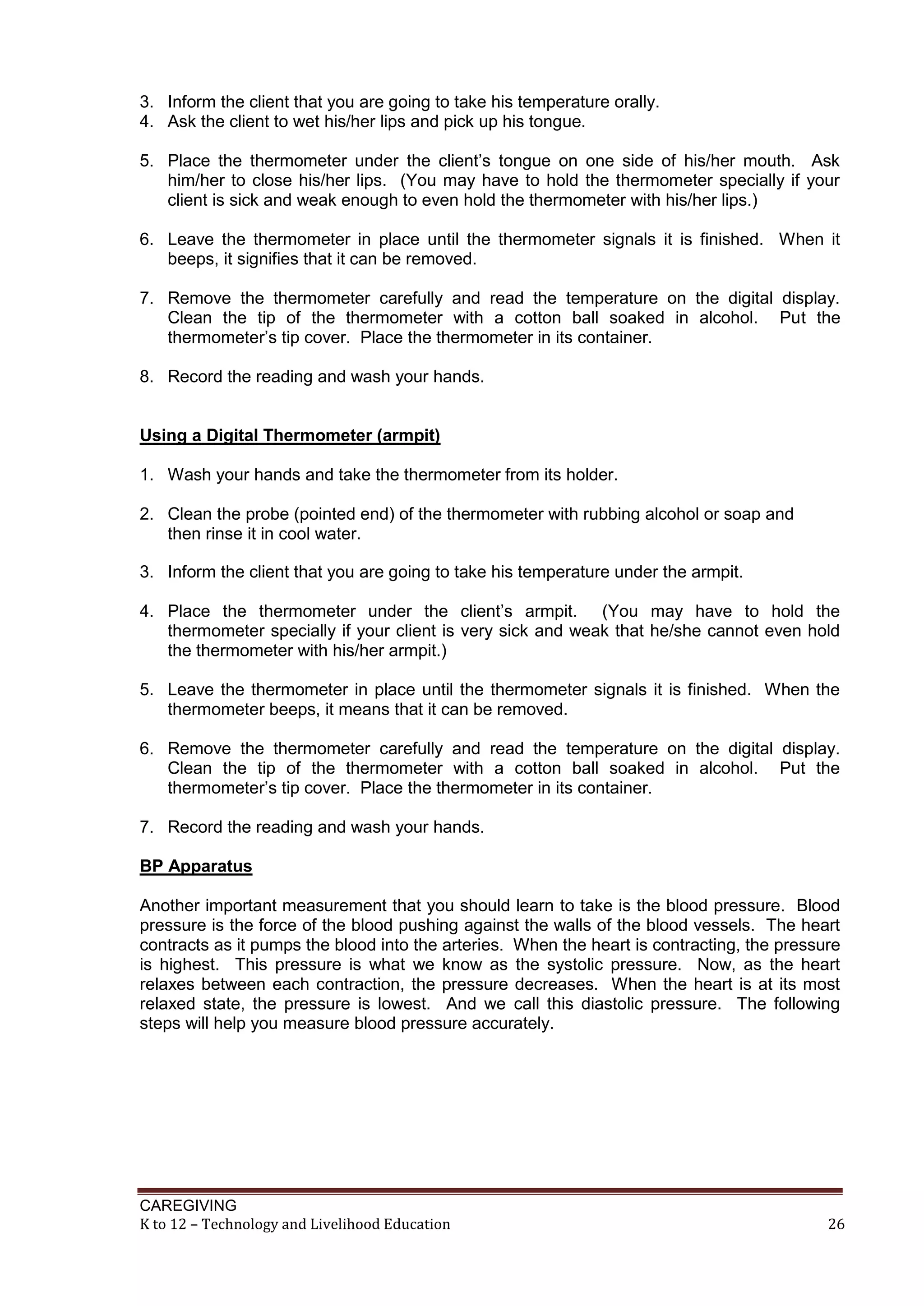 K to 12 caregiving learning modules | PDF