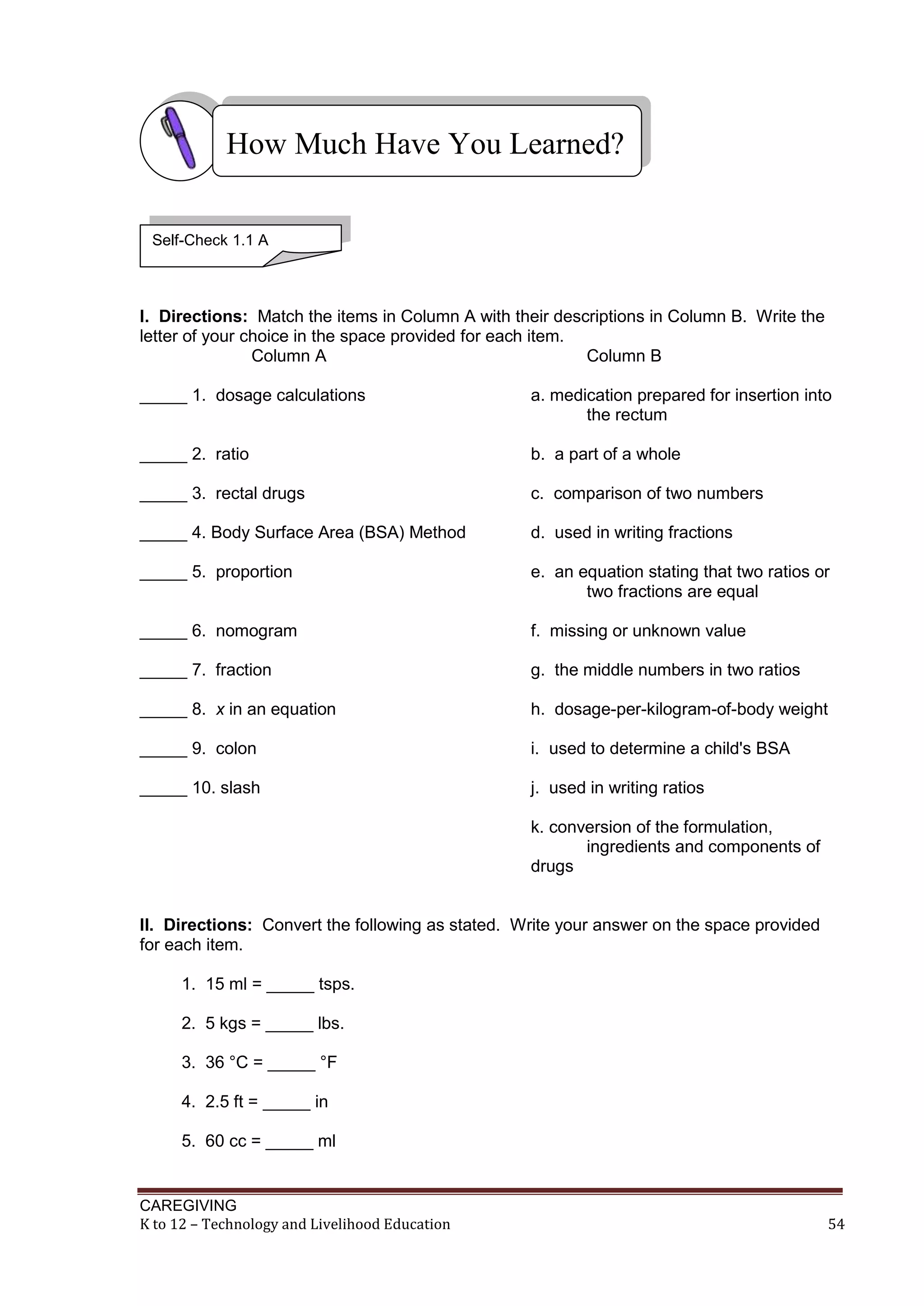 K to 12 caregiving learning modules | PDF