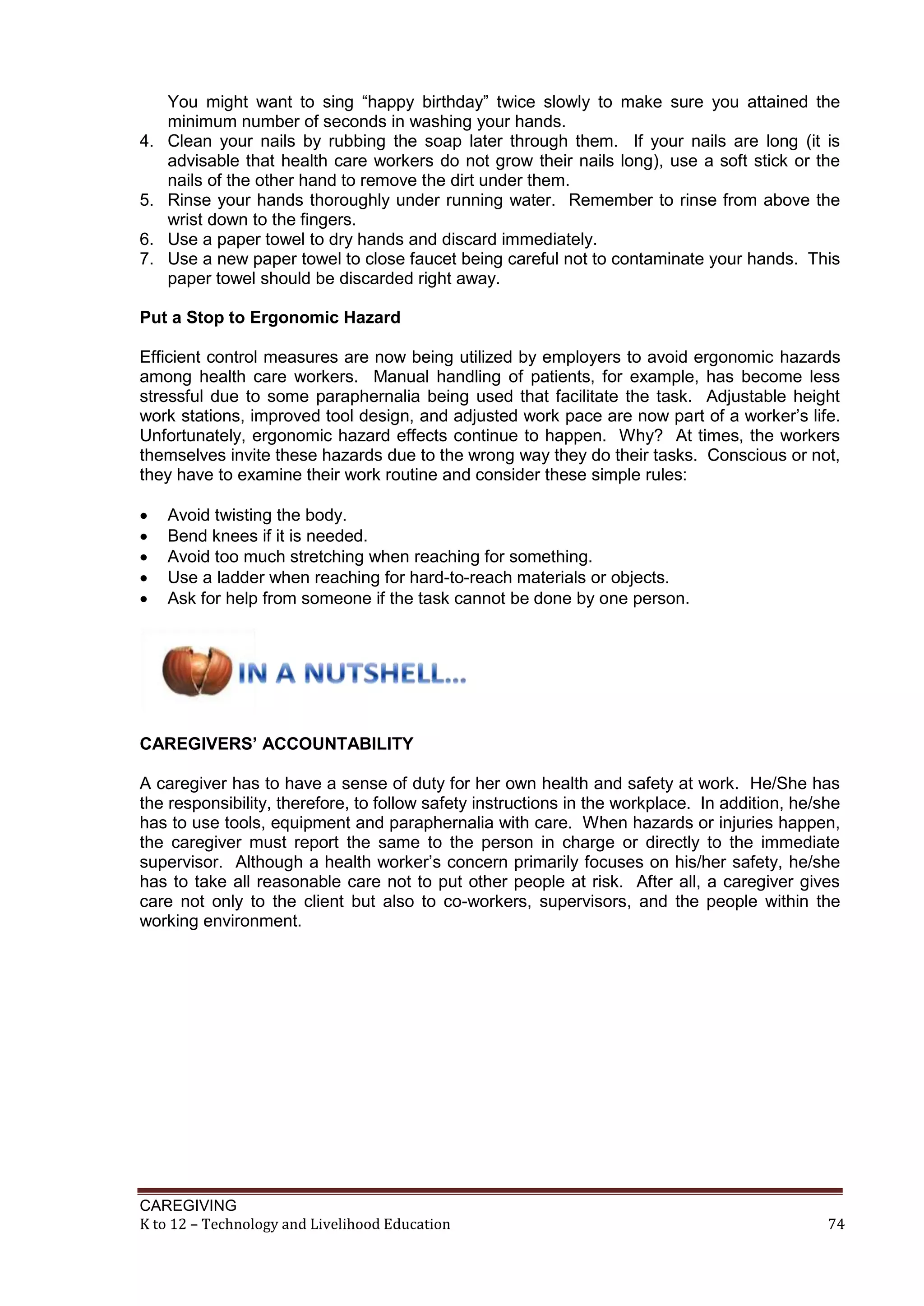 K to 12 caregiving learning modules | PDF