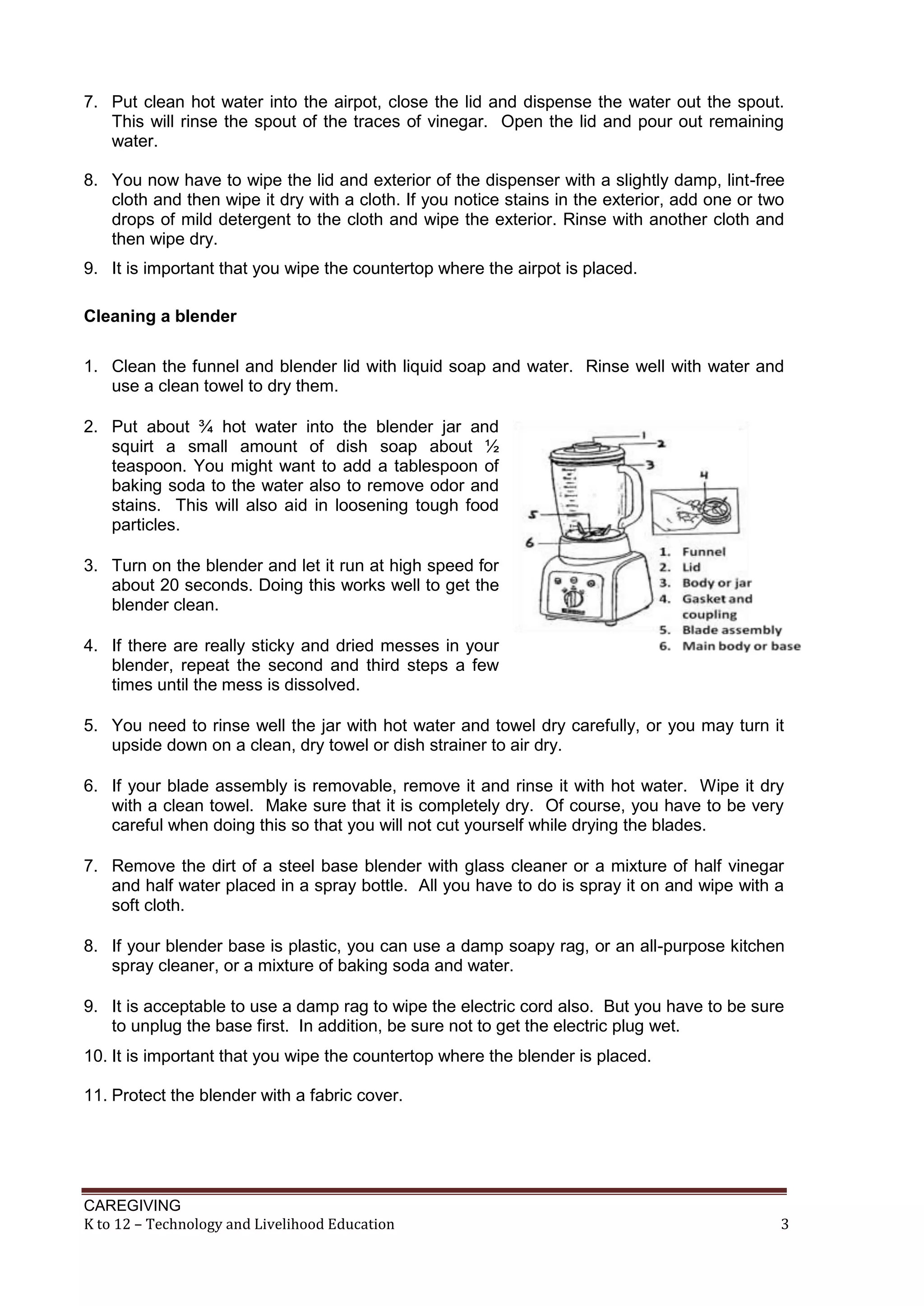 K to 12 caregiving learning modules | PDF