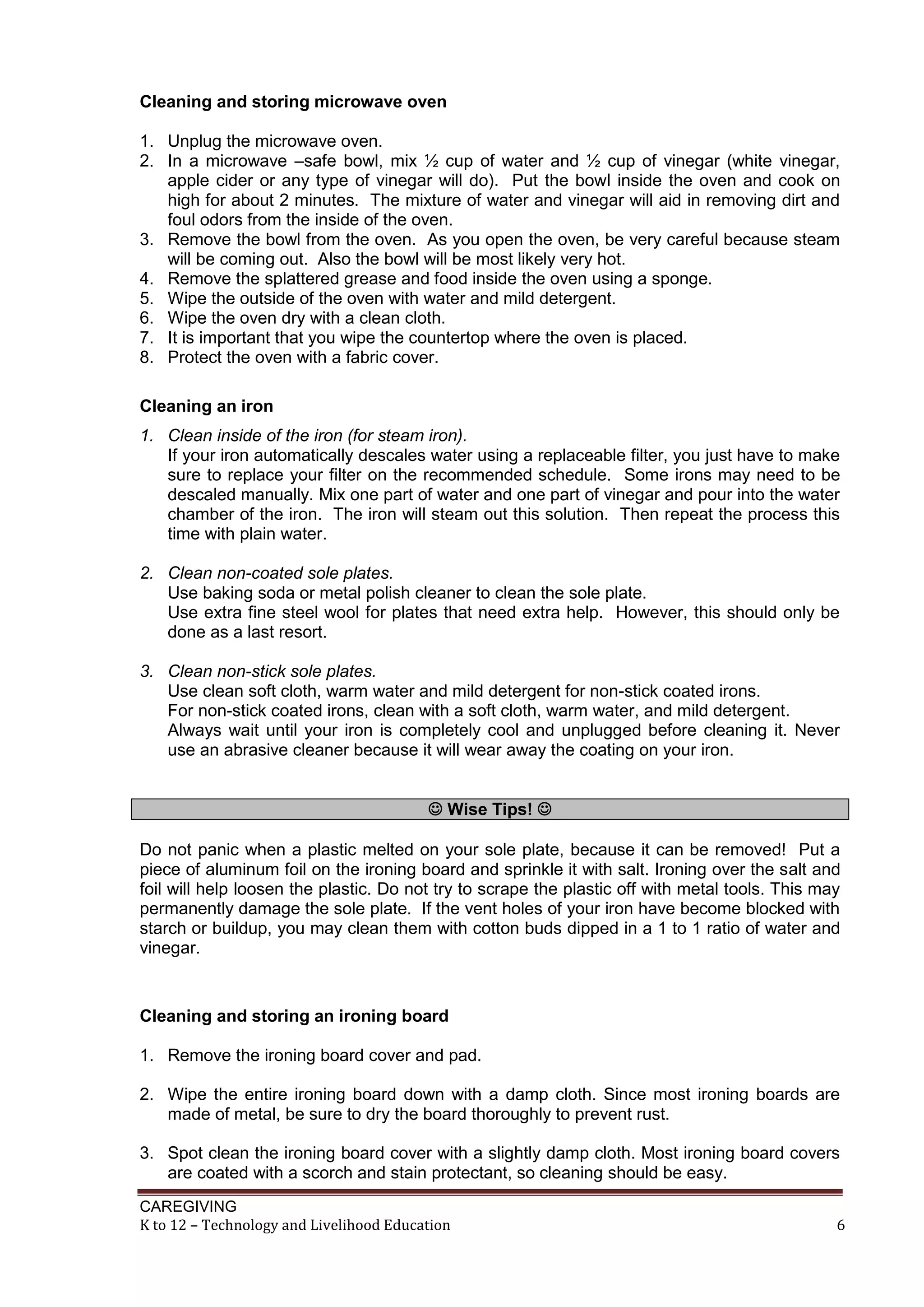 K to 12 caregiving learning modules | PDF