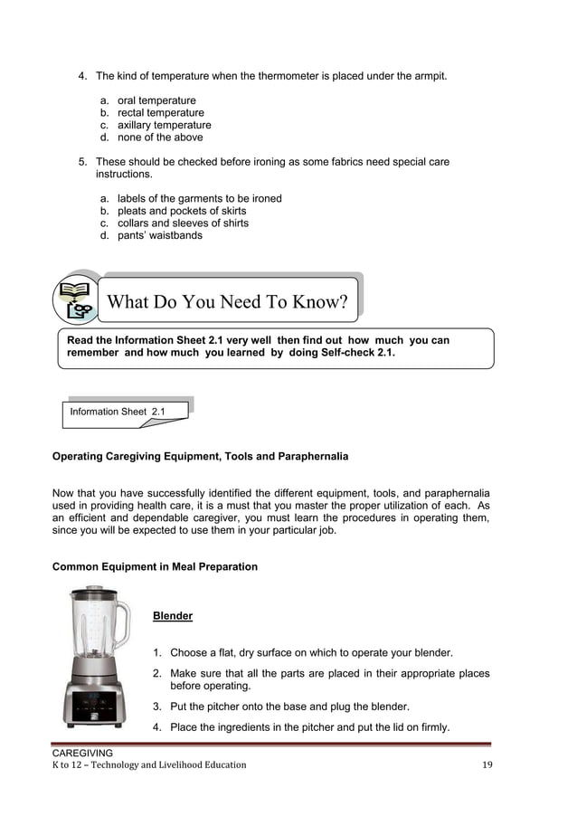 K to 12 caregiving learning modules | PDF | Eldercare | Family and ...