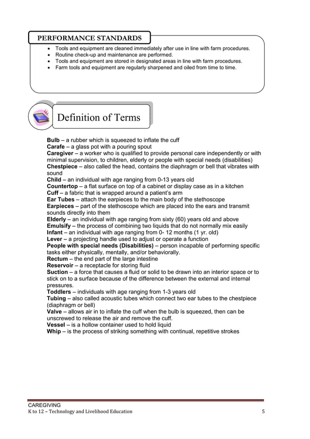 K to 12 caregiving learning modules | PDF | Eldercare | Family and ...