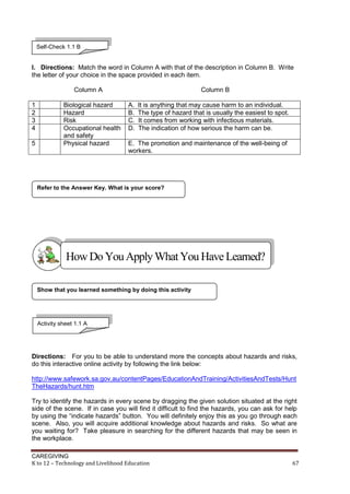 K to 12 caregiving learning modules | PDF