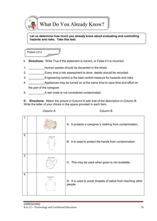 K to 12 caregiving learning modules | PDF