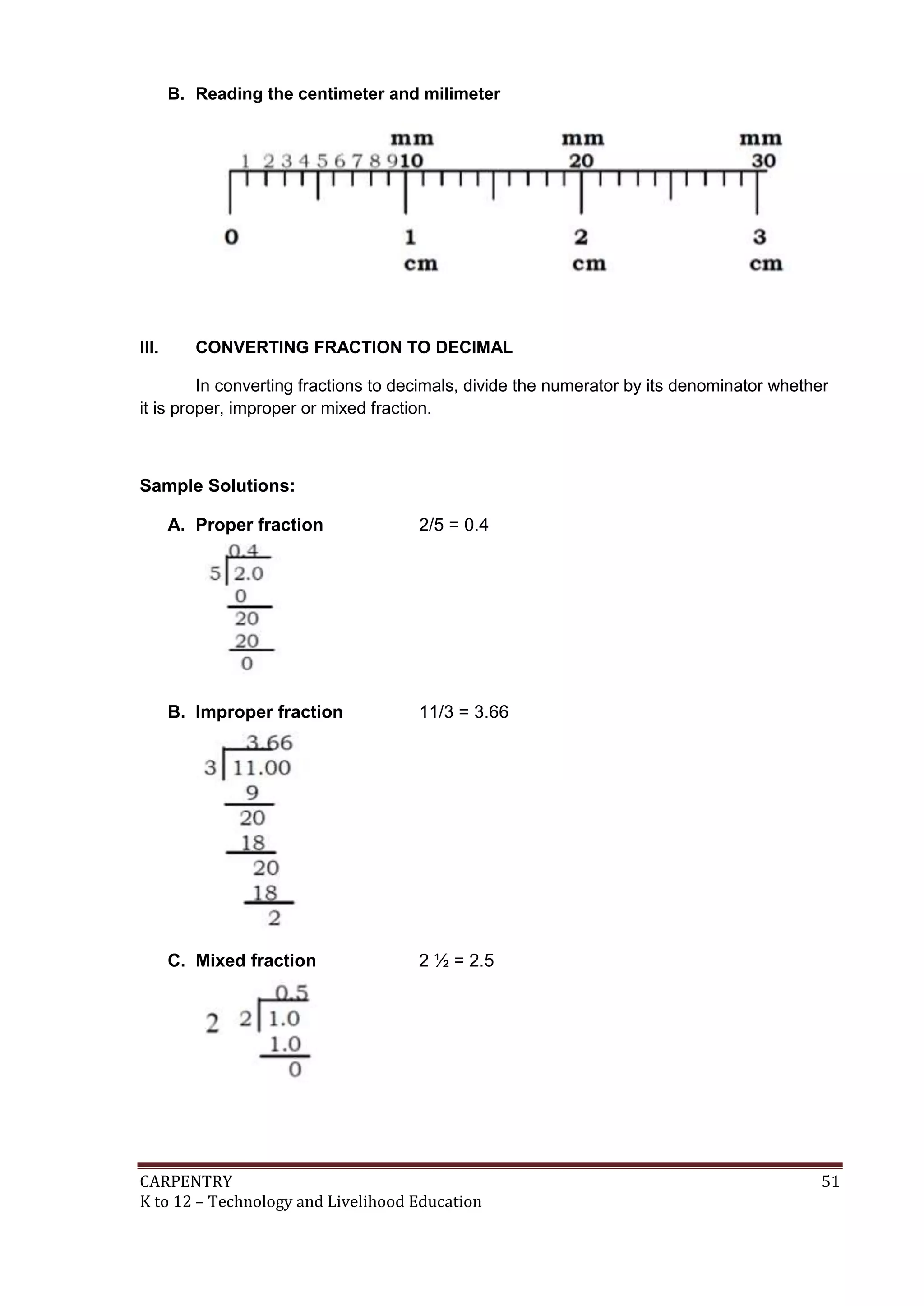 K to 12 Carpentry Learning Modules | PDF