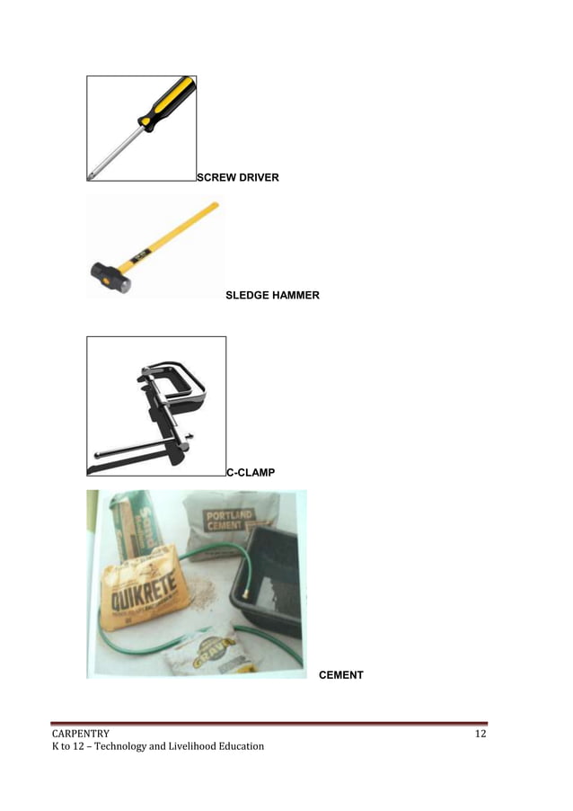 K to 12 Carpentry Learning Modules | PDF