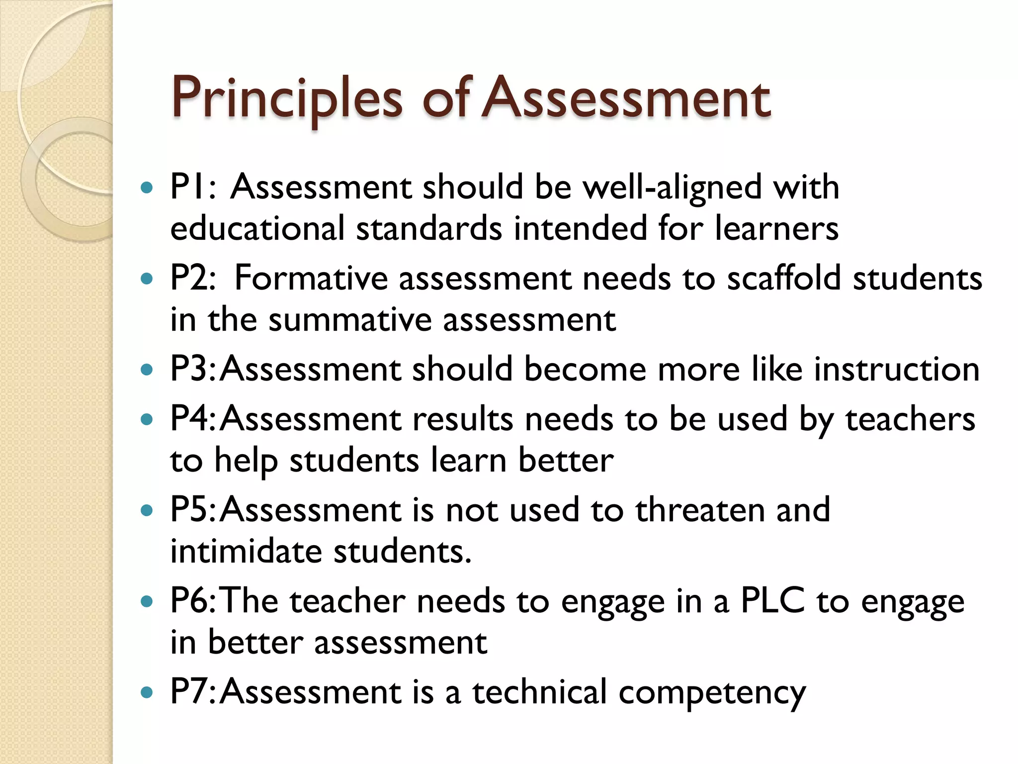 K to 12 classroom assessment ppt | PDF