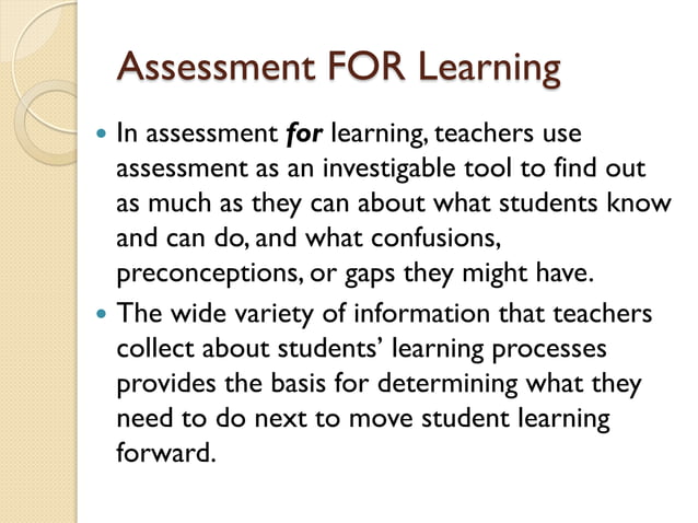 K to 12 classroom assessment ppt | PDF | Educational Assessment | Education