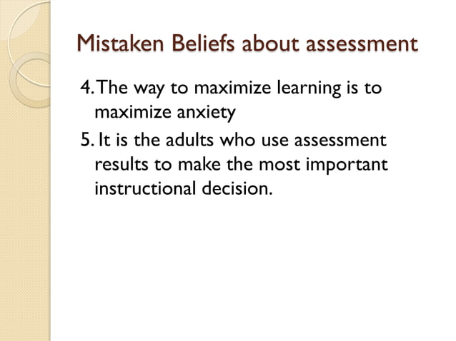 K to 12 classroom assessment ppt | PDF | Educational Assessment | Education