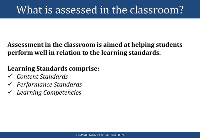 K to 12 classroom assessment (revised) | PPTX
