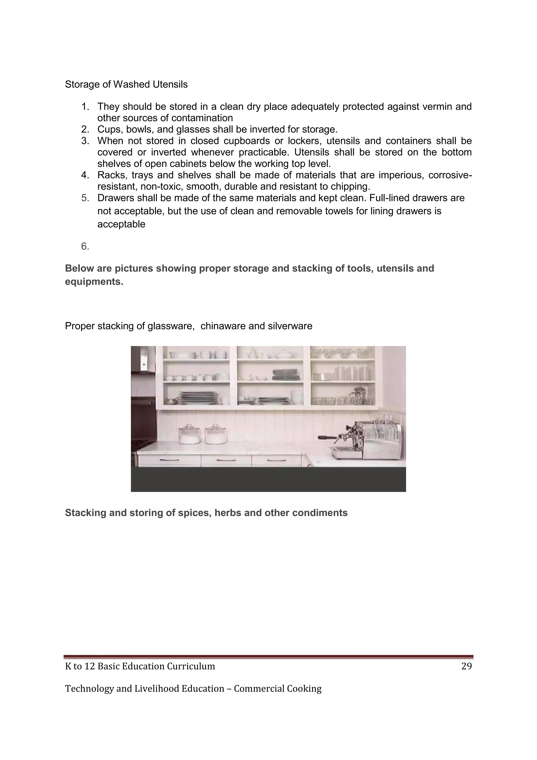 K to 12 commercial cooking learning module | PDF | Education