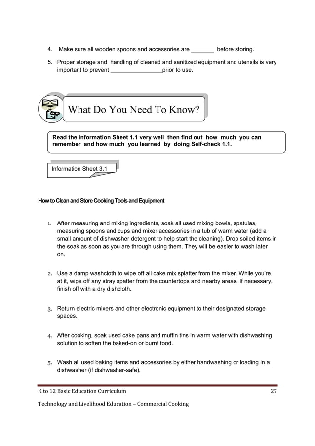 K to 12_commercial_cooking_learning_module | PDF