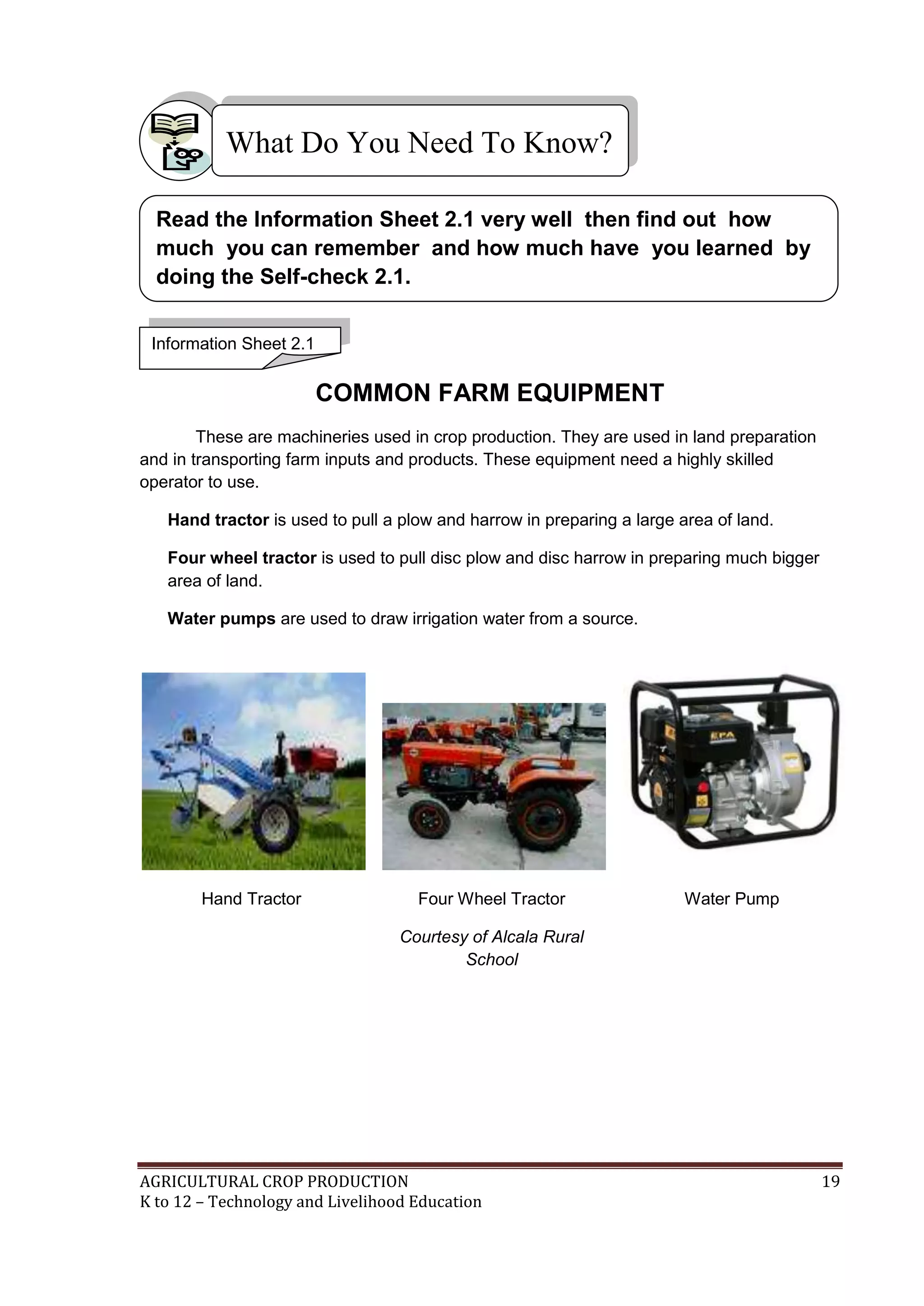 K to 12 Crop Production Learning Modules | PDF