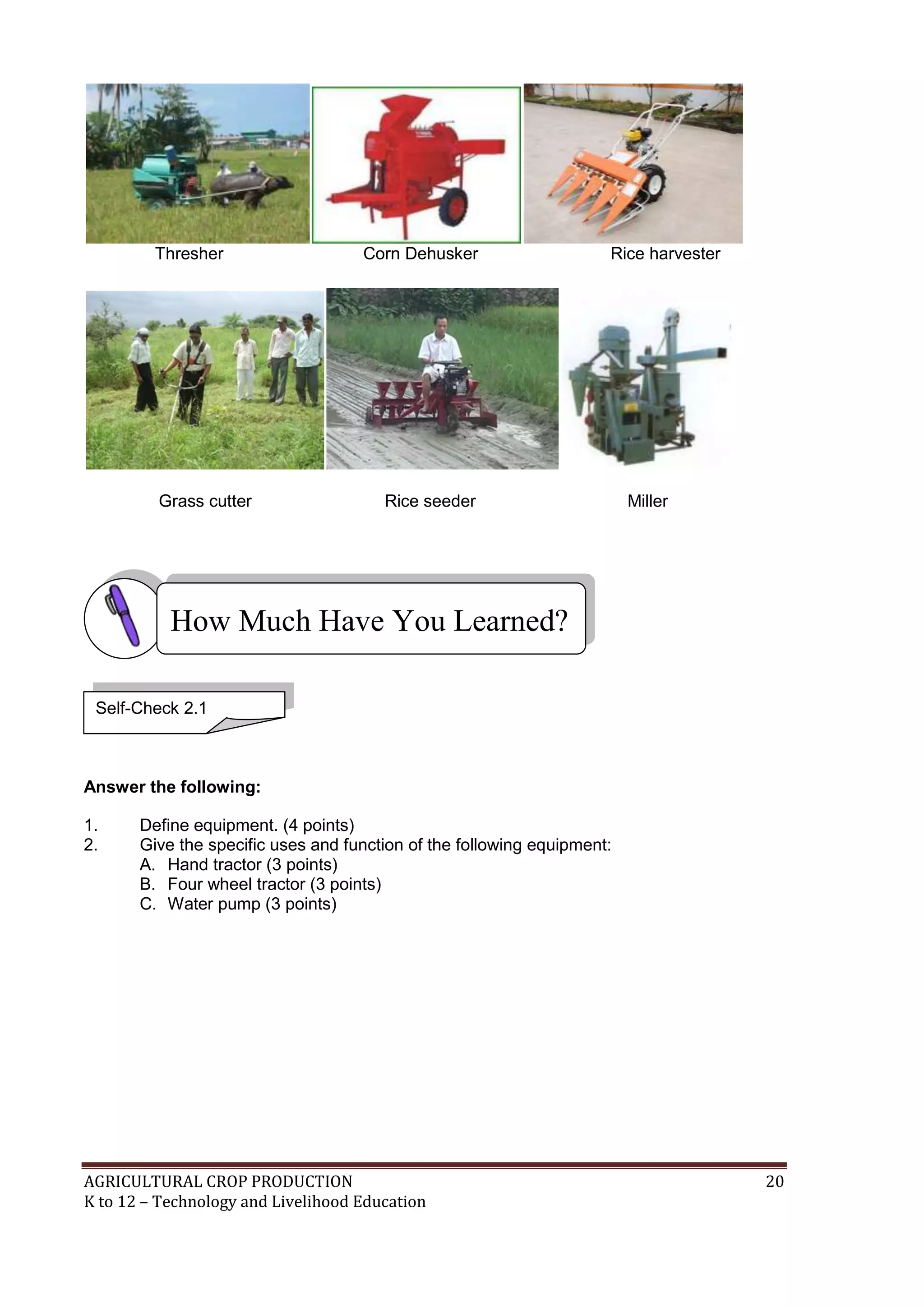 K to 12 Crop Production Learning Modules | PDF