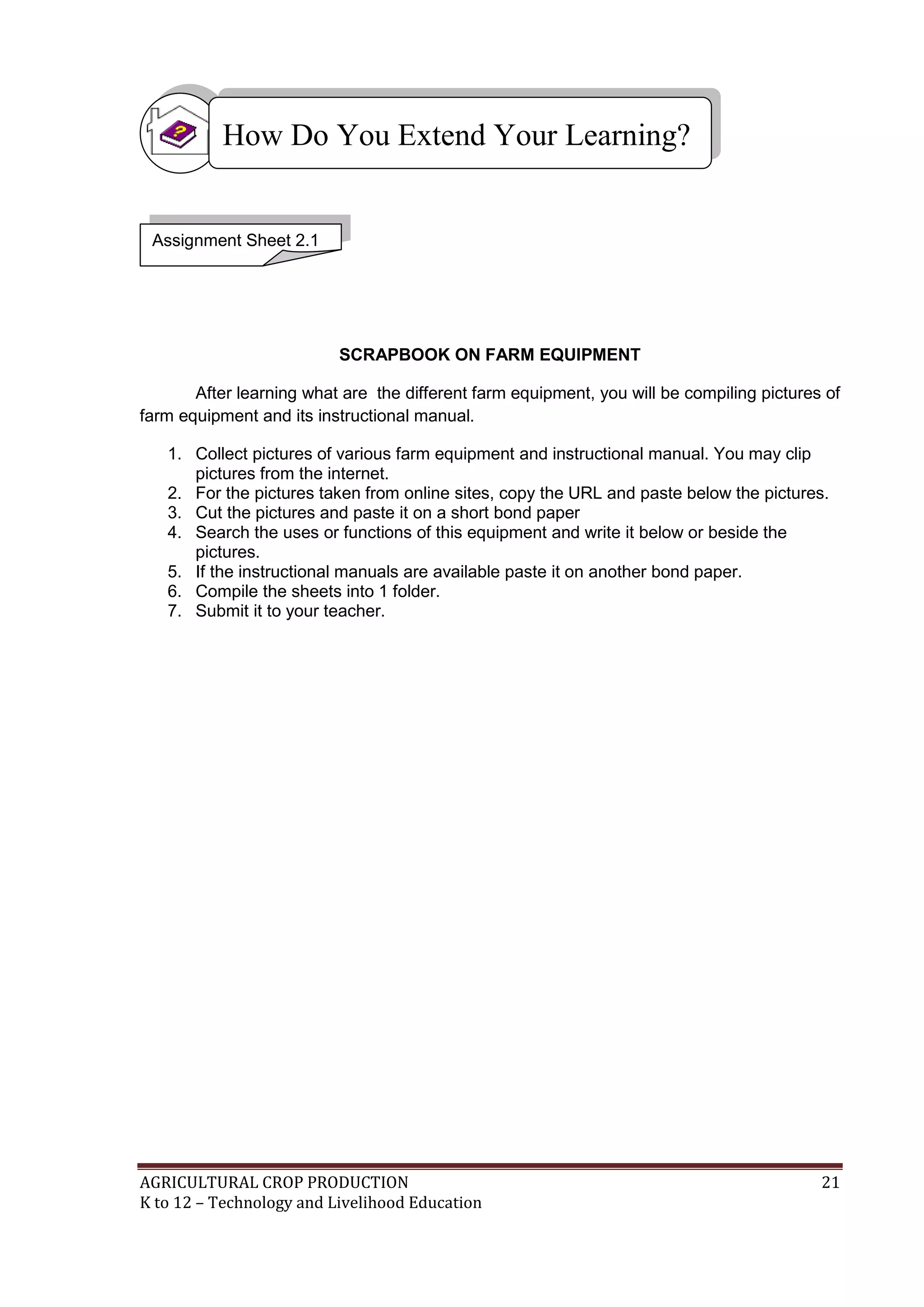 K To 12 Crop Production Learning Modules Pdf