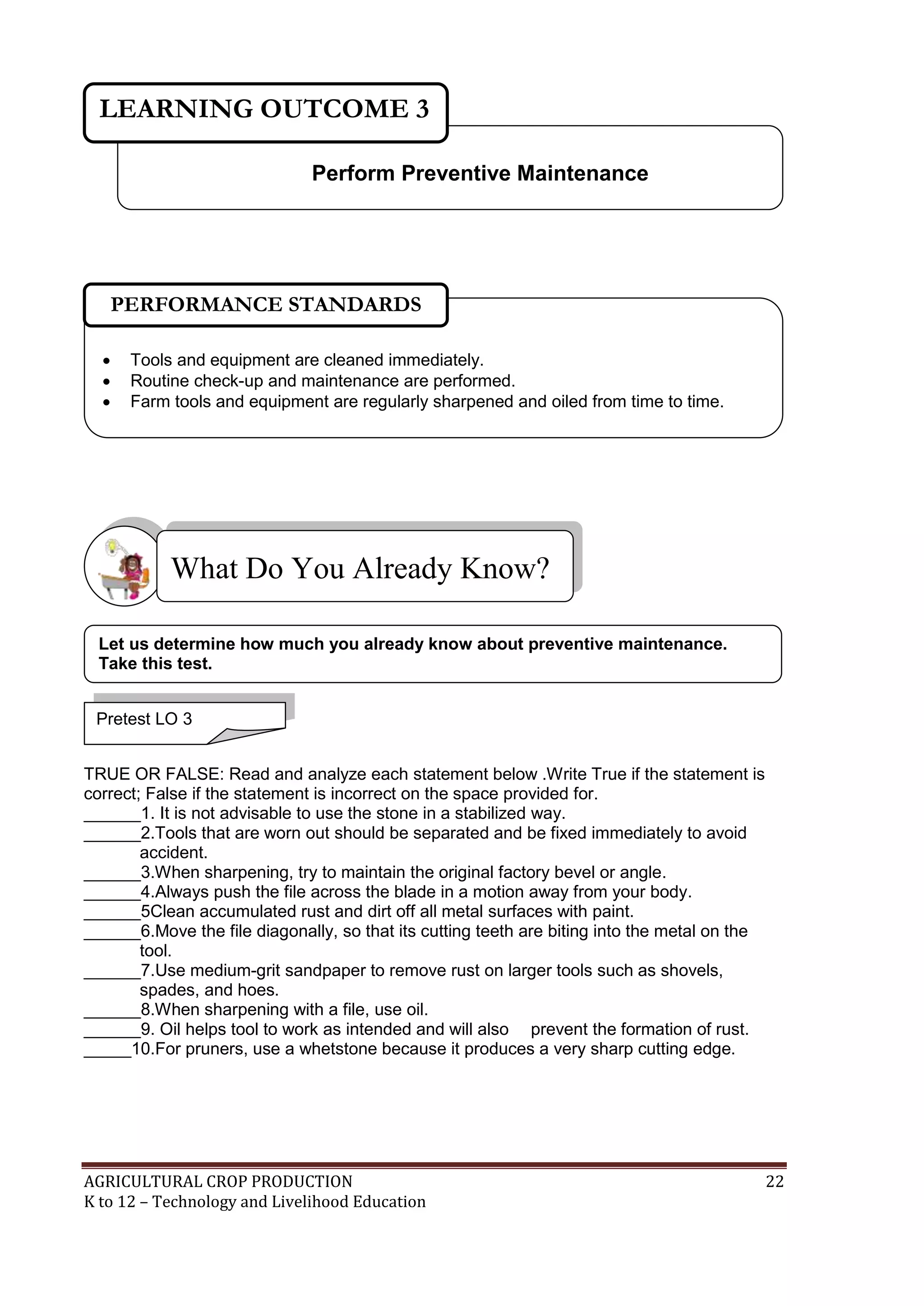 K To 12 Crop Production Learning Modules Pdf