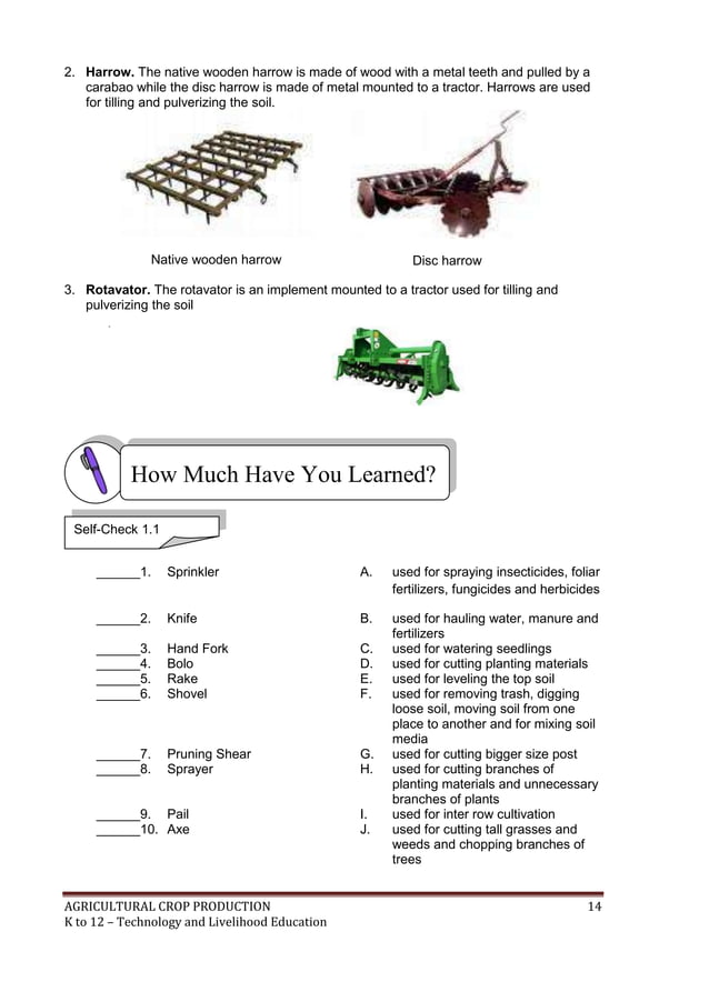 K to 12 Crop Production Learning Modules | PDF