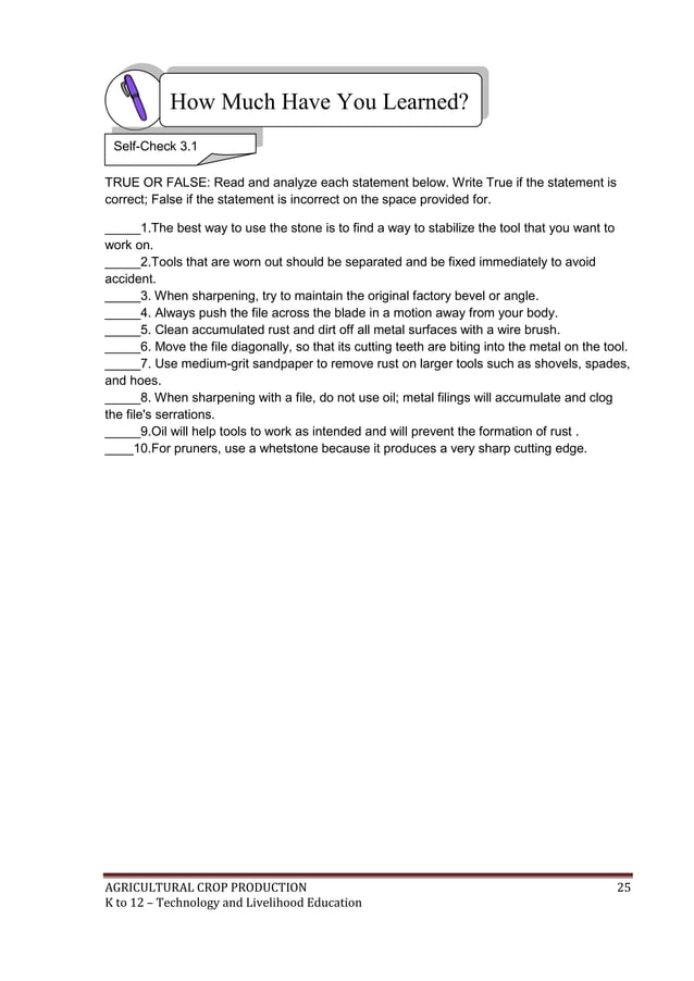 K to 12 Crop Production Learning Modules | PDF