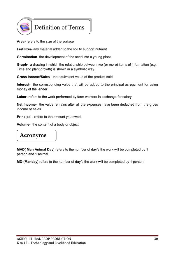 K to 12 Crop Production Learning Modules | PDF