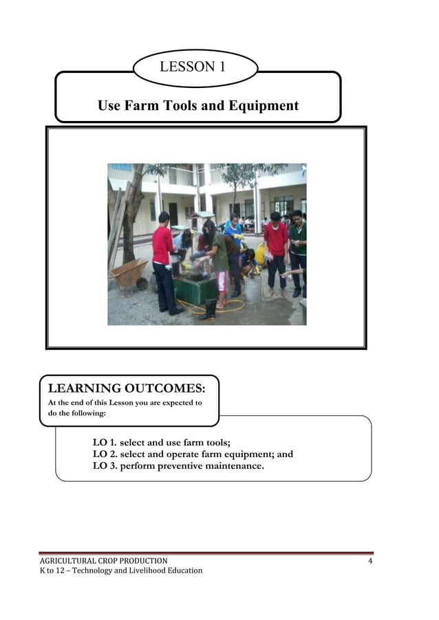 K To 12 Crop Production Learning Modules Pdf