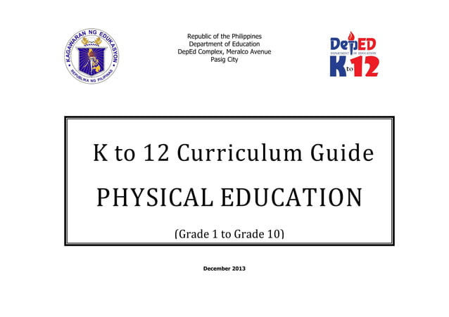 K to 12 DepEd Curriculum Guide Physical Education | PDF