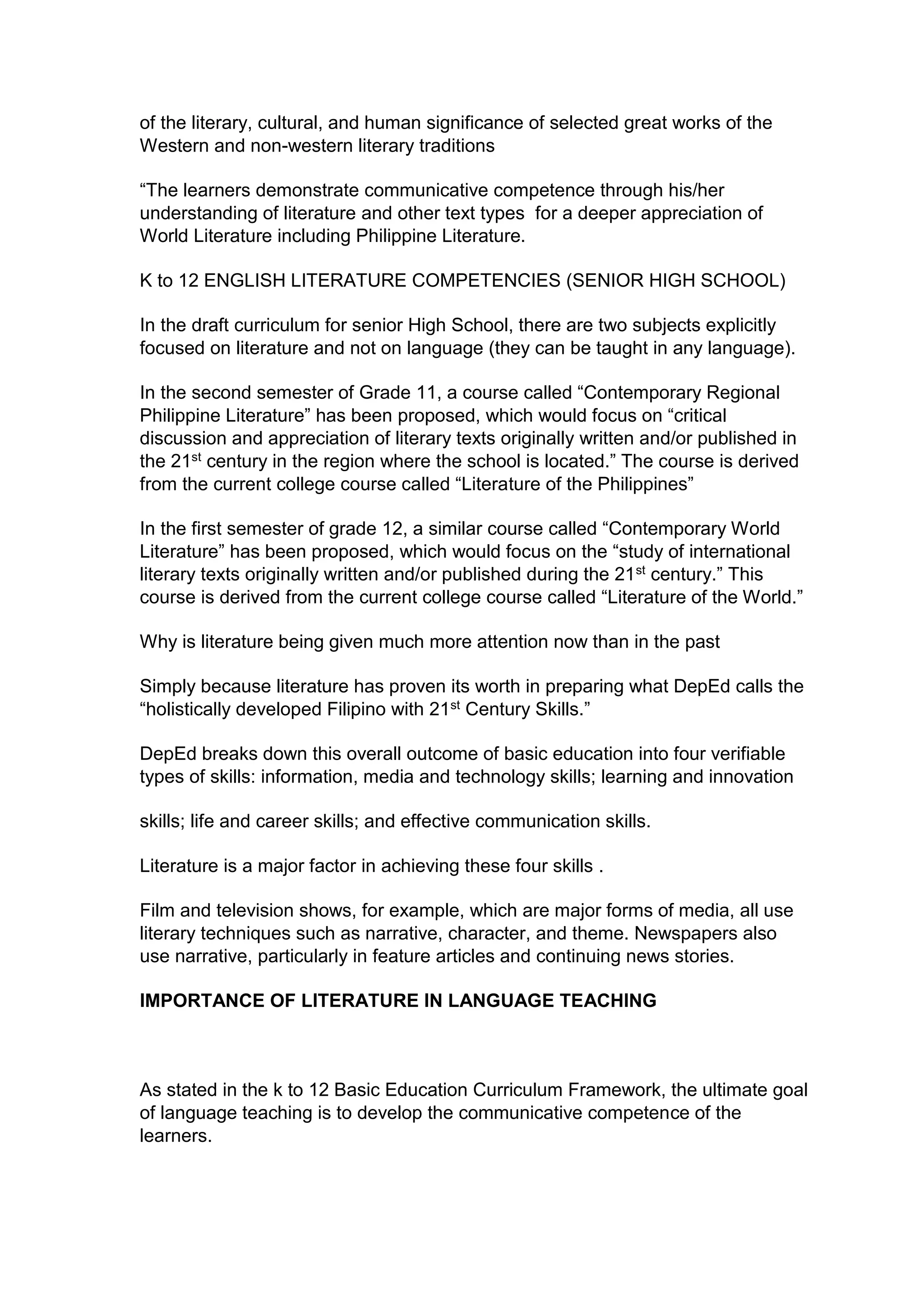 K to 12 English Literature Competencies ( Anabieza, Novie JeanS. ).docx
