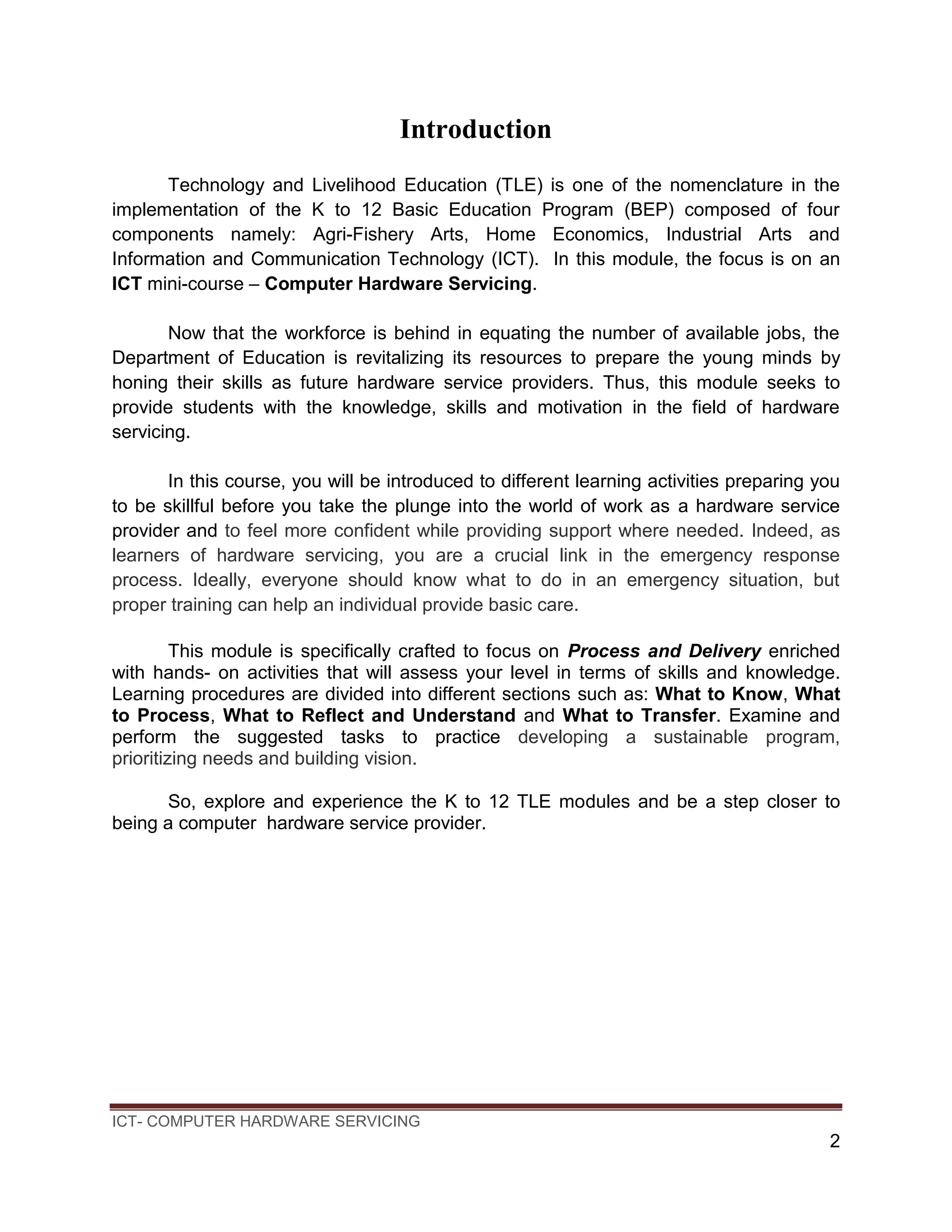 K to 12_entrep-based_pc_hardware_servicing_learning_module | PDF