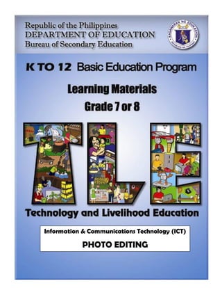 K to 12 Entrep-Based Photo Editing Learning Module | PDF