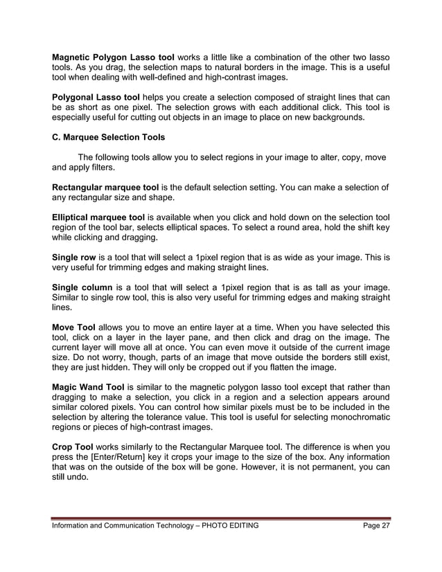 K to 12 Entrep-Based Photo Editing Learning Module | PDF