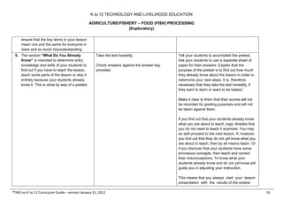 K to 12 fish processing teachers guide | PDF