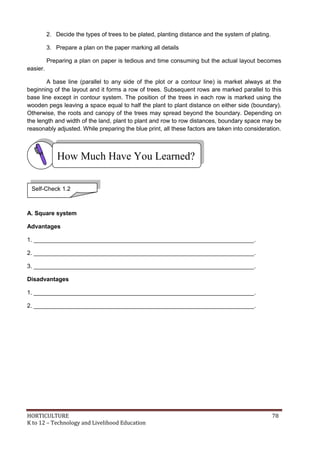 K to 12 horticulture learning module | PDF