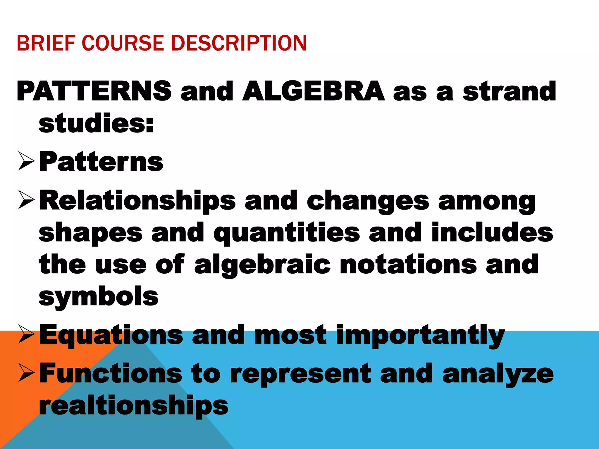 K to 12 math curriculum | PPTX