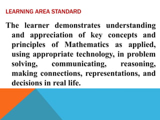 K to 12 math curriculum | PPTX