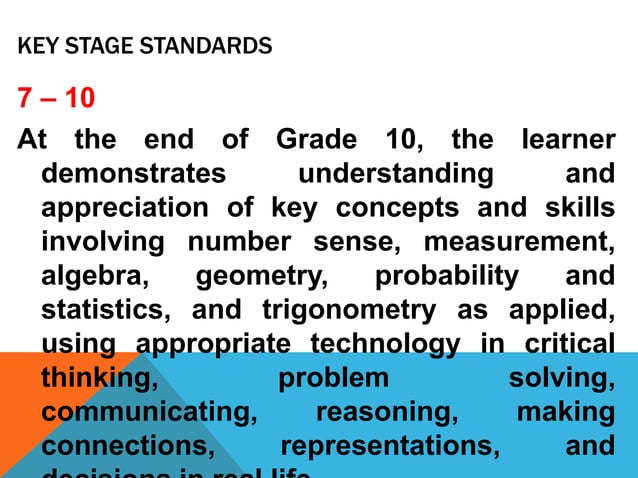 K to 12 math curriculum | PPTX