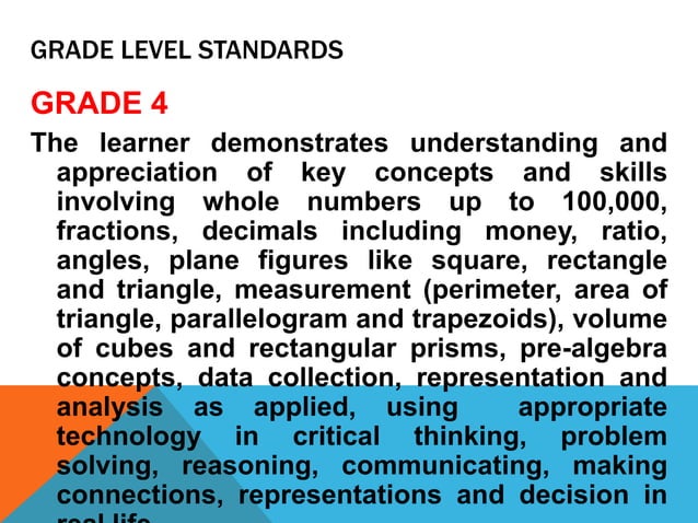 K to 12 math curriculum | PPTX