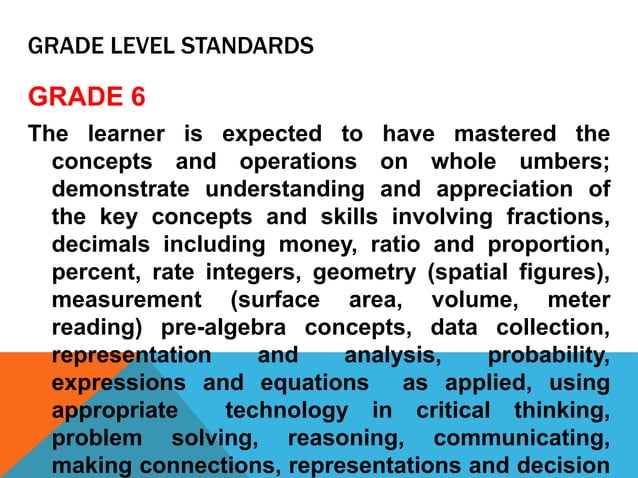 K to 12 math curriculum | PPTX