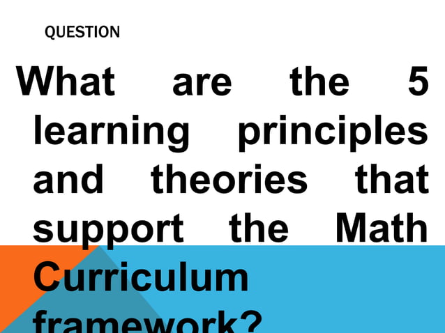 K to 12 math curriculum | PPTX