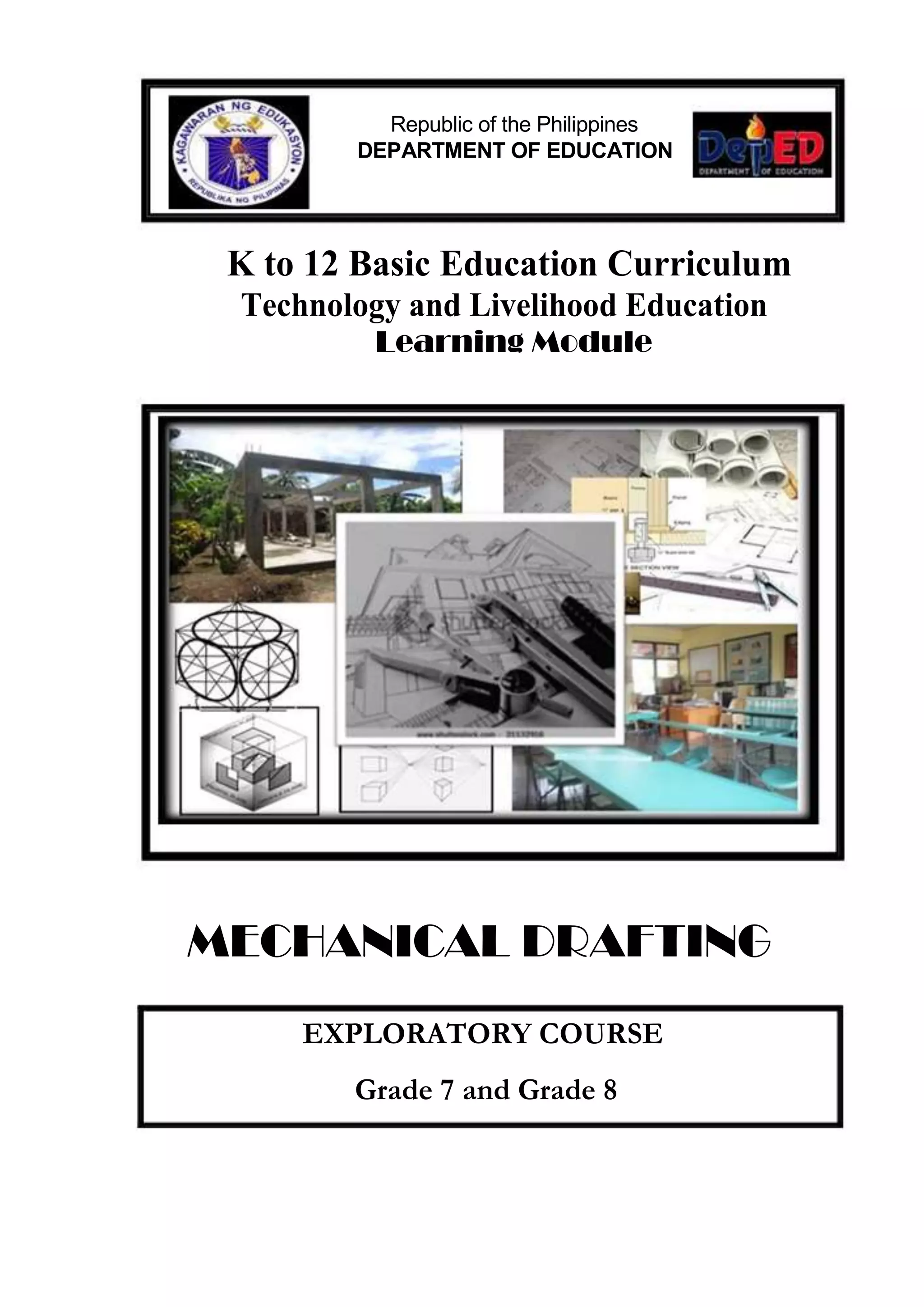 K to 12 Mechanical Drafting Learning Module | PDF