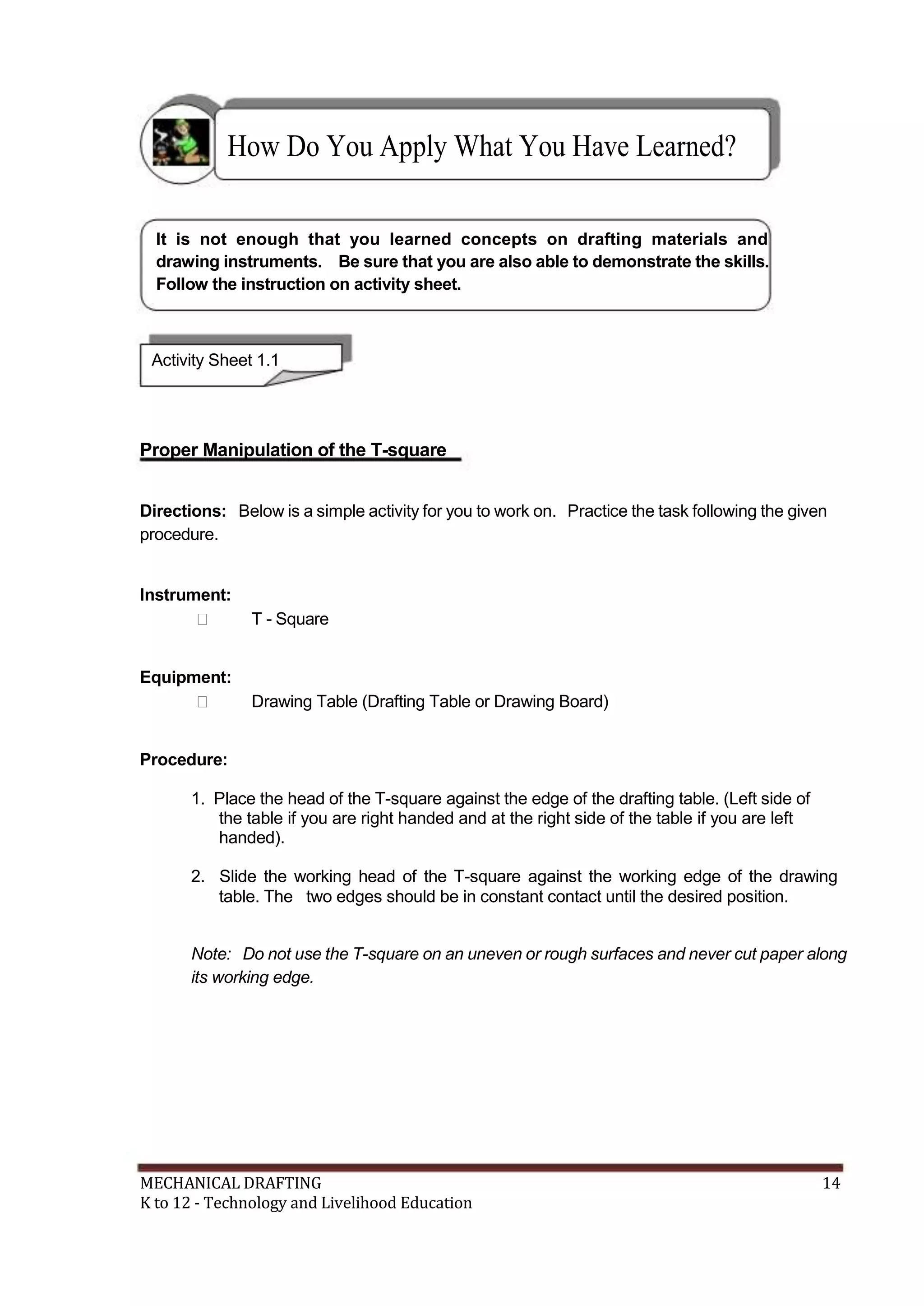 K to 12 Mechanical Drafting Learning Module | PDF | 3-D Graphics | Computer Software and ...