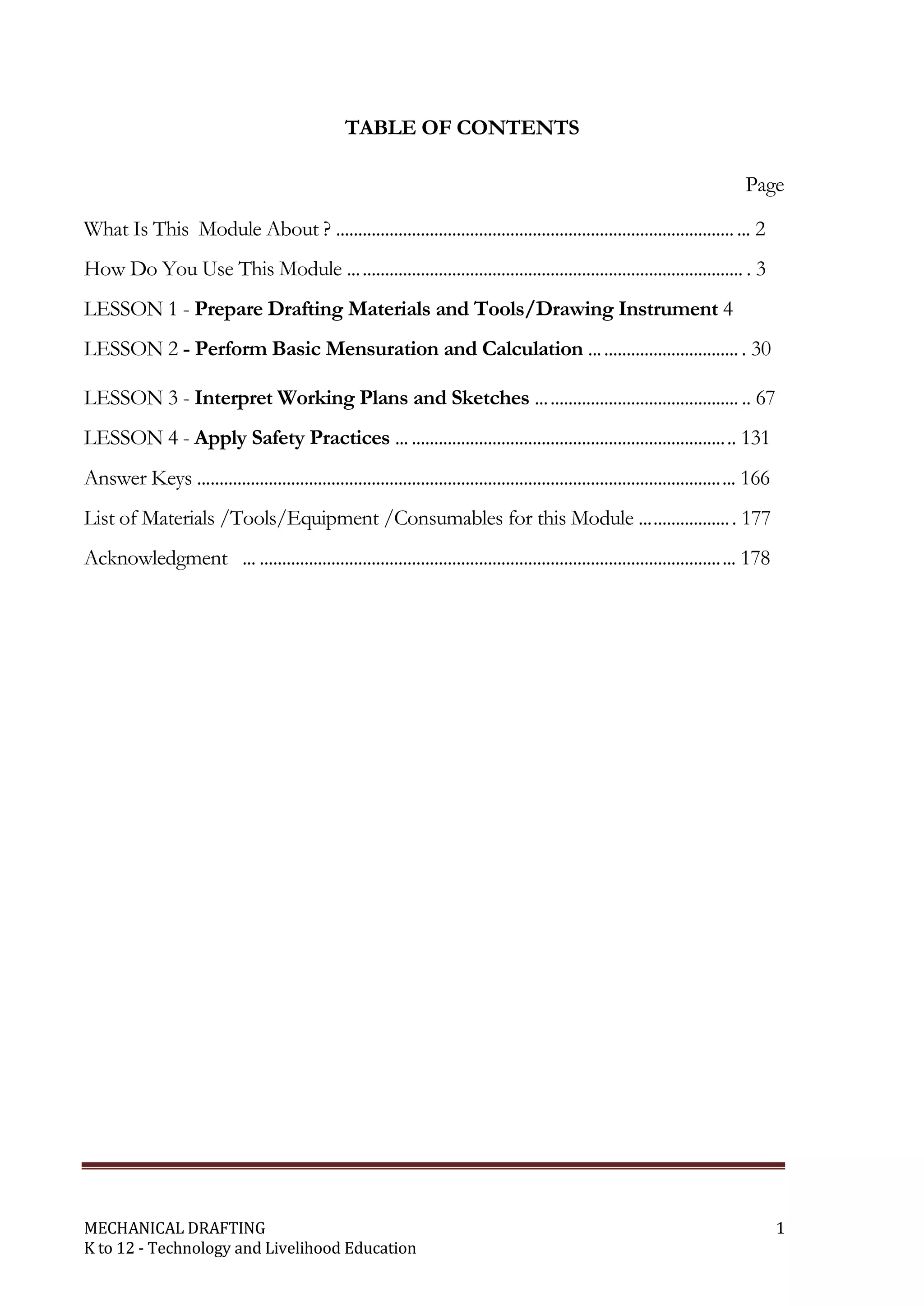 K to 12 Mechanical Drafting Learning Module | PDF | 3-D Graphics | Computer Software and ...