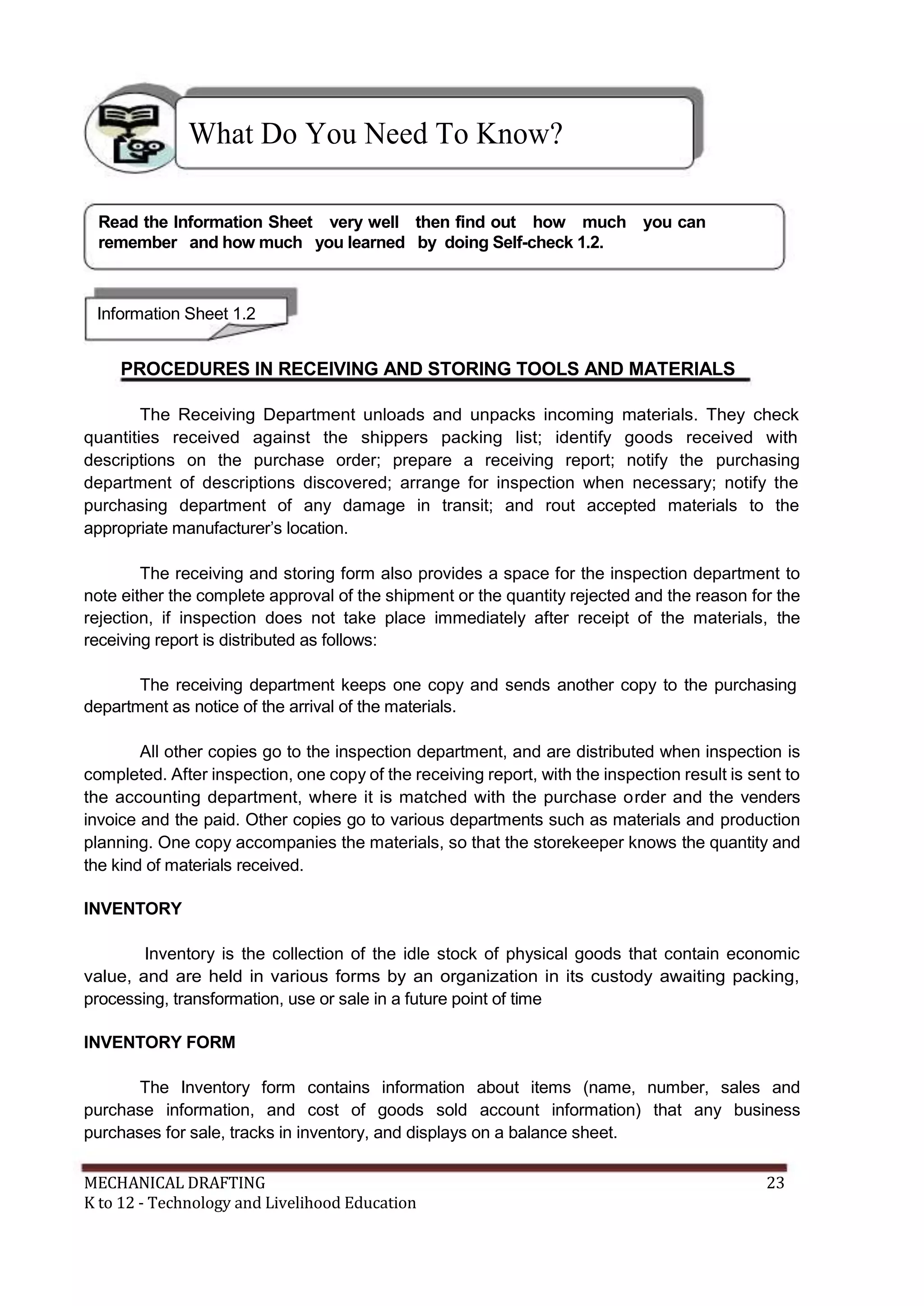 K to 12 Mechanical Drafting Learning Module | PDF