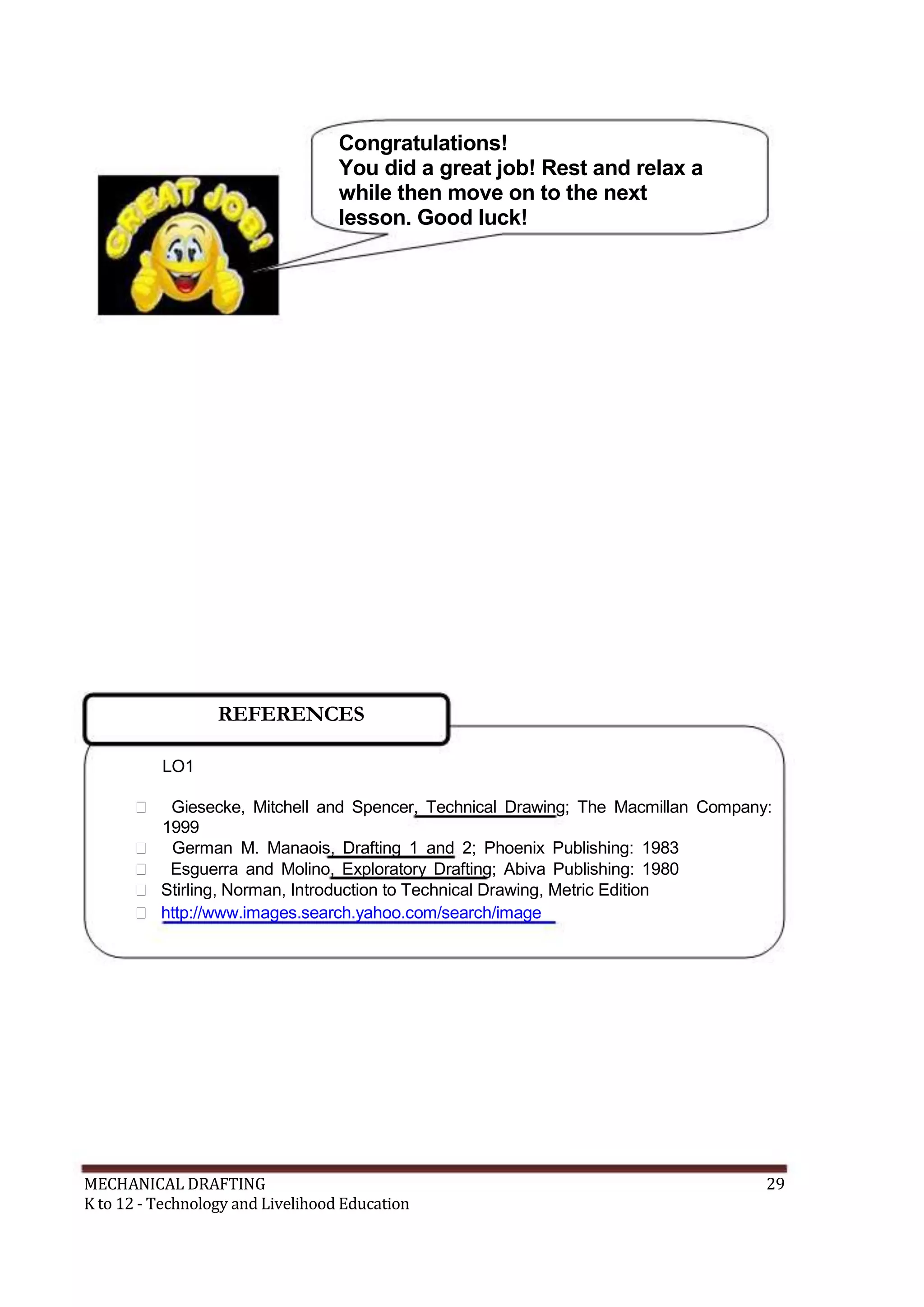 K to 12 Mechanical Drafting Learning Module | PDF